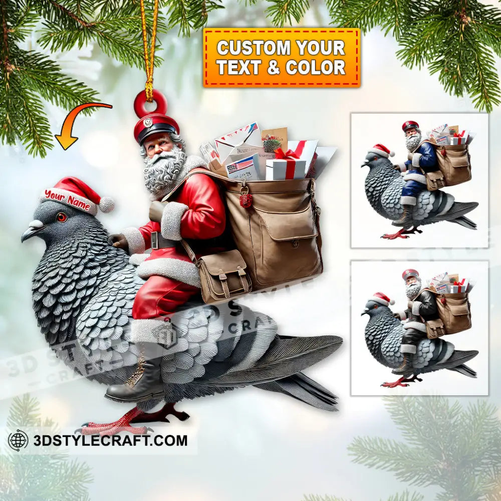 Custom Name Postman Ornament, Postman Christmas Gift