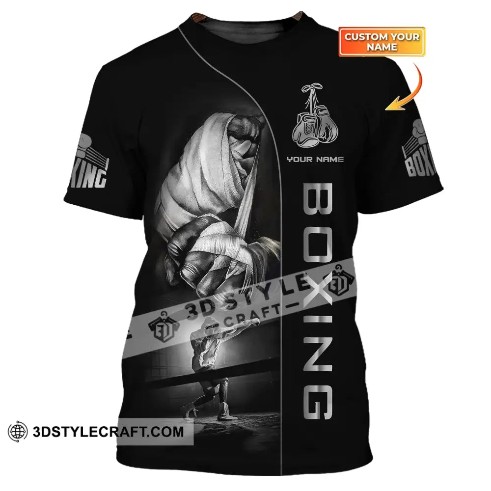 Man Shirt, Boxing Shirt, Custom Name T-Shirt, Boxing Hoodie Polo Shirt
