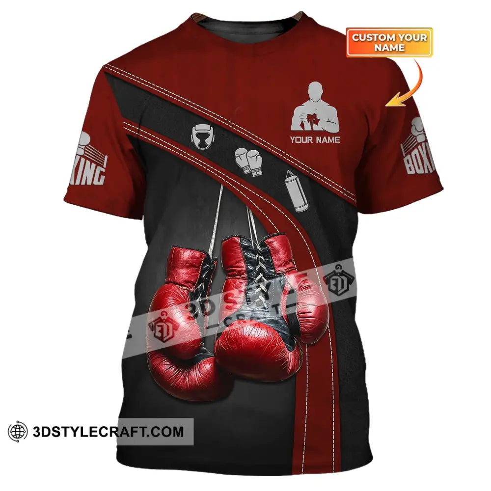 Man Shirt, Boxing Shirt, Custom Name T-Shirt, Boxing Polo, Gift for Bo
