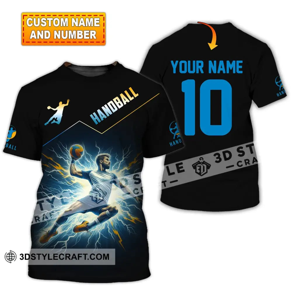 Man Shirt, Custom Name and Number Handball Shirt, Handball Player Shir