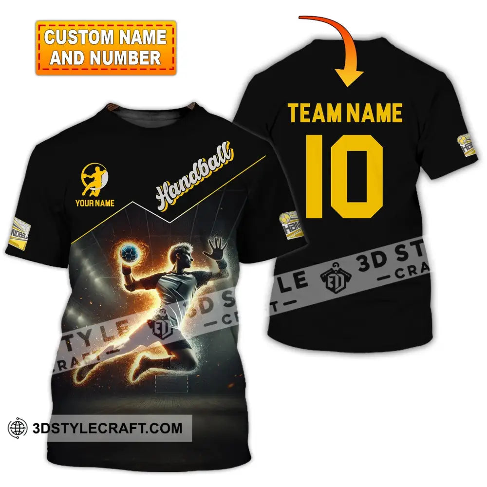 Man Shirt, Custom Name and Number Handball Shirt, Handball Player Shir