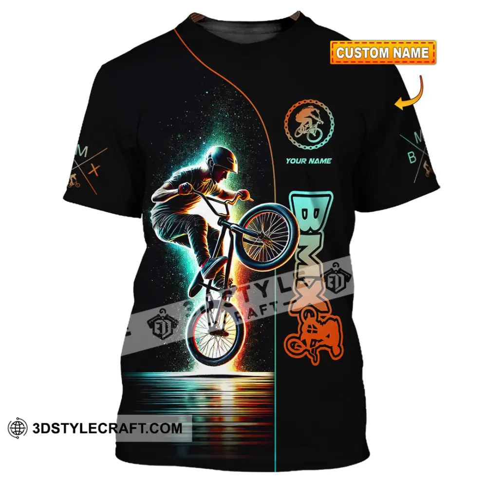 Man Shirt, Custom Name BMX Shirt, BMX Bike Gift, BMX Bike Polo Shirt H