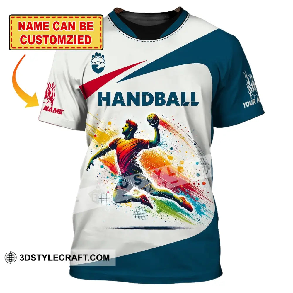 Man Shirt, Custom Name Shirt for Handball Player, Handball Shirt, Hand
