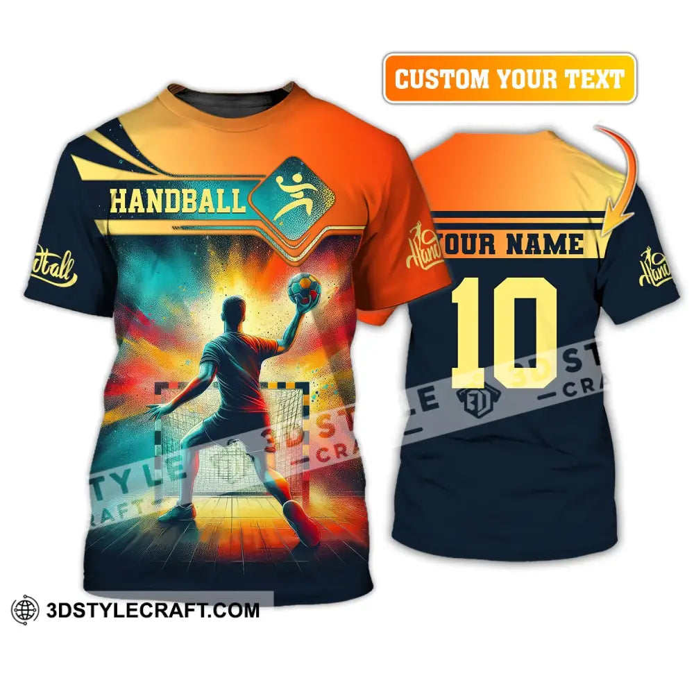 Man Shirt, Custom Name Handball Shirt, Handball T-Shirt Hoodie, Shirt