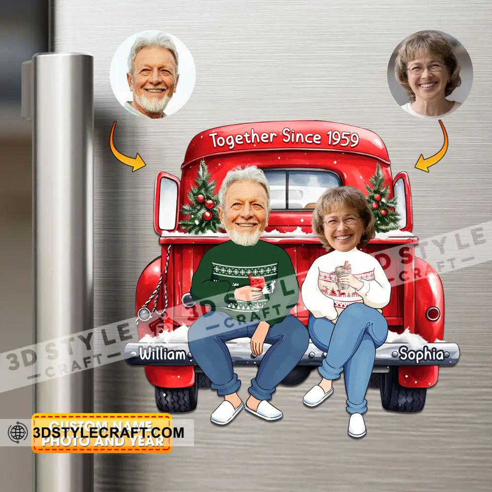 Together Couple Car Fridge Magnet - Personalized Fridge Magnet