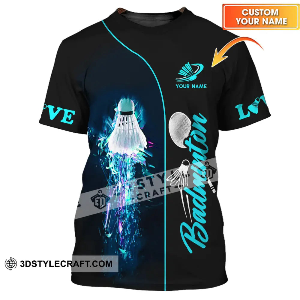 Unisex Shirt - Custom Badminton Name Shirt - Badminton Clothing, Gift