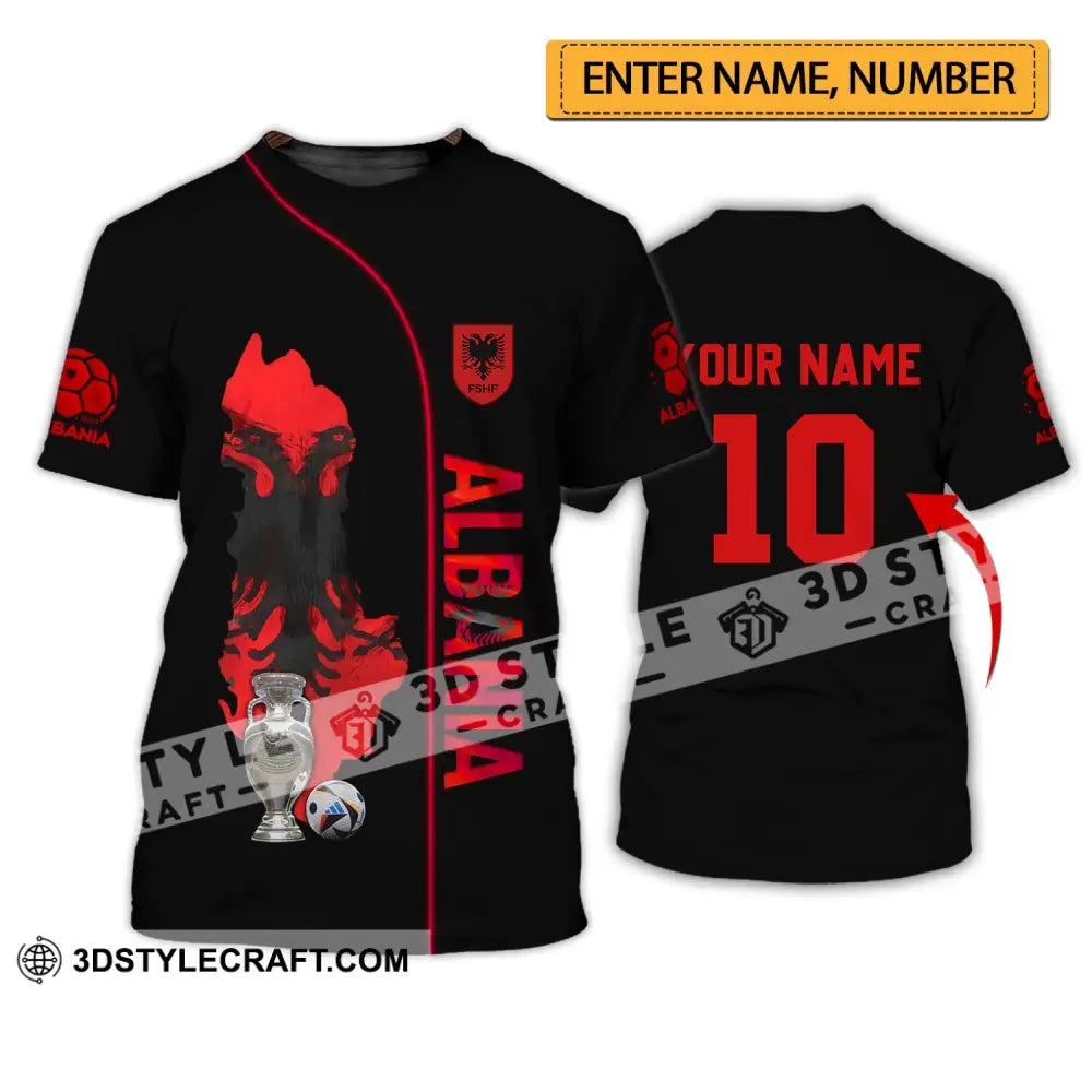 Unisex Shirt - Custom Name And Number Shirt, Albania National Team Eur