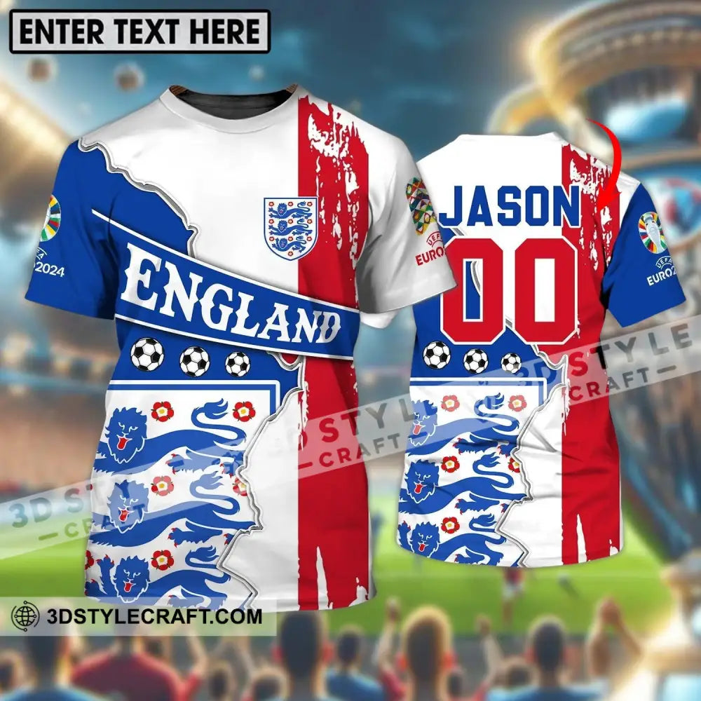 Unisex Shirt - Custom Name And Number Shirt, England National Team