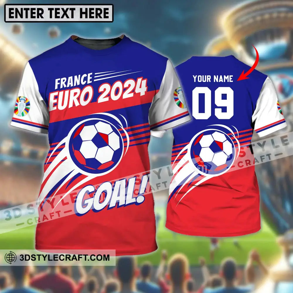 Unisex Shirt - Custom Name And Number Shirt, France Euro 2024 National