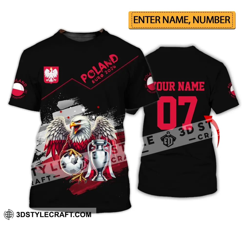 Unisex Shirt - Custom Name And Number, Poland National Team Euro 2024