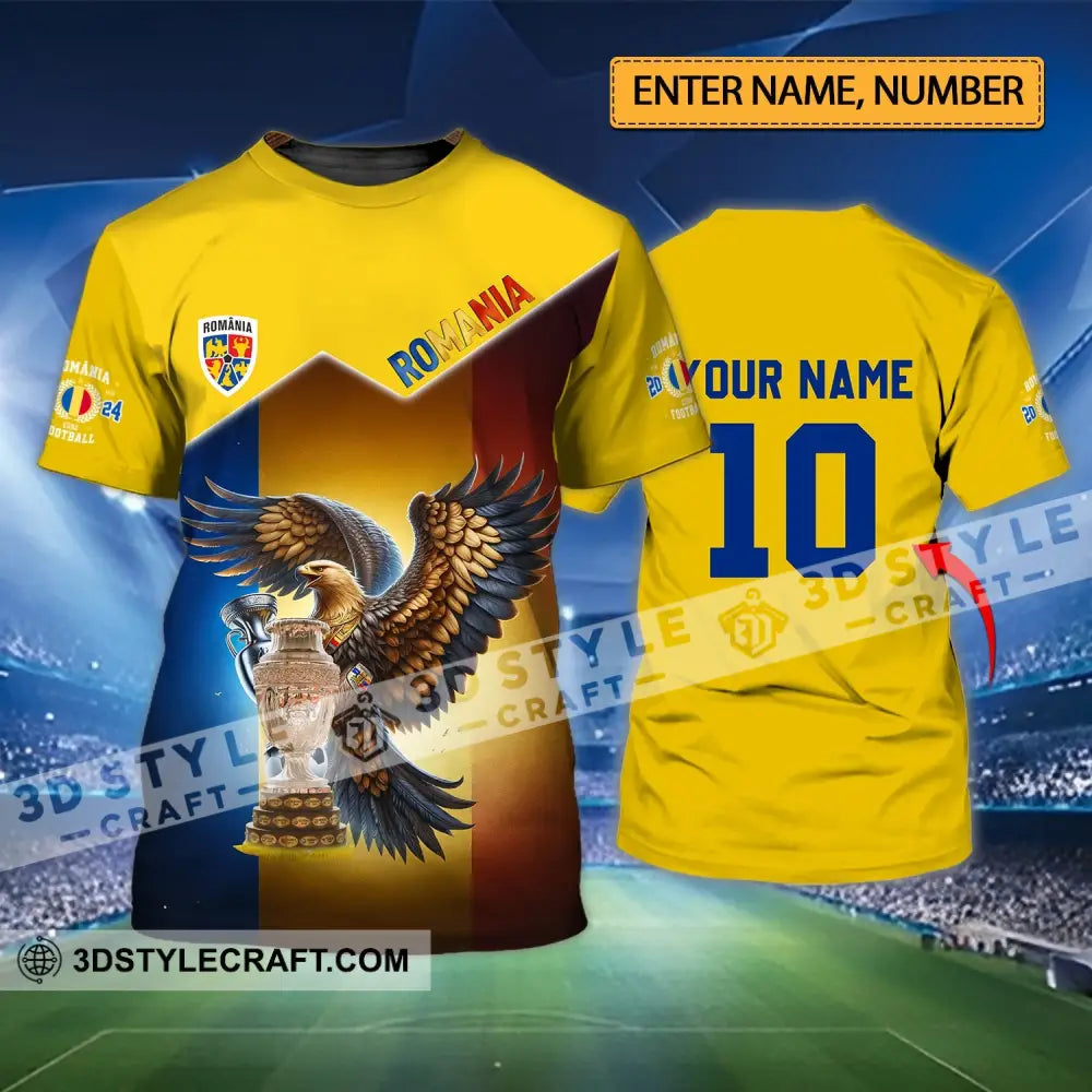 Unisex Shirt - Custom Name And Number Shirt, Romania National Team Lov