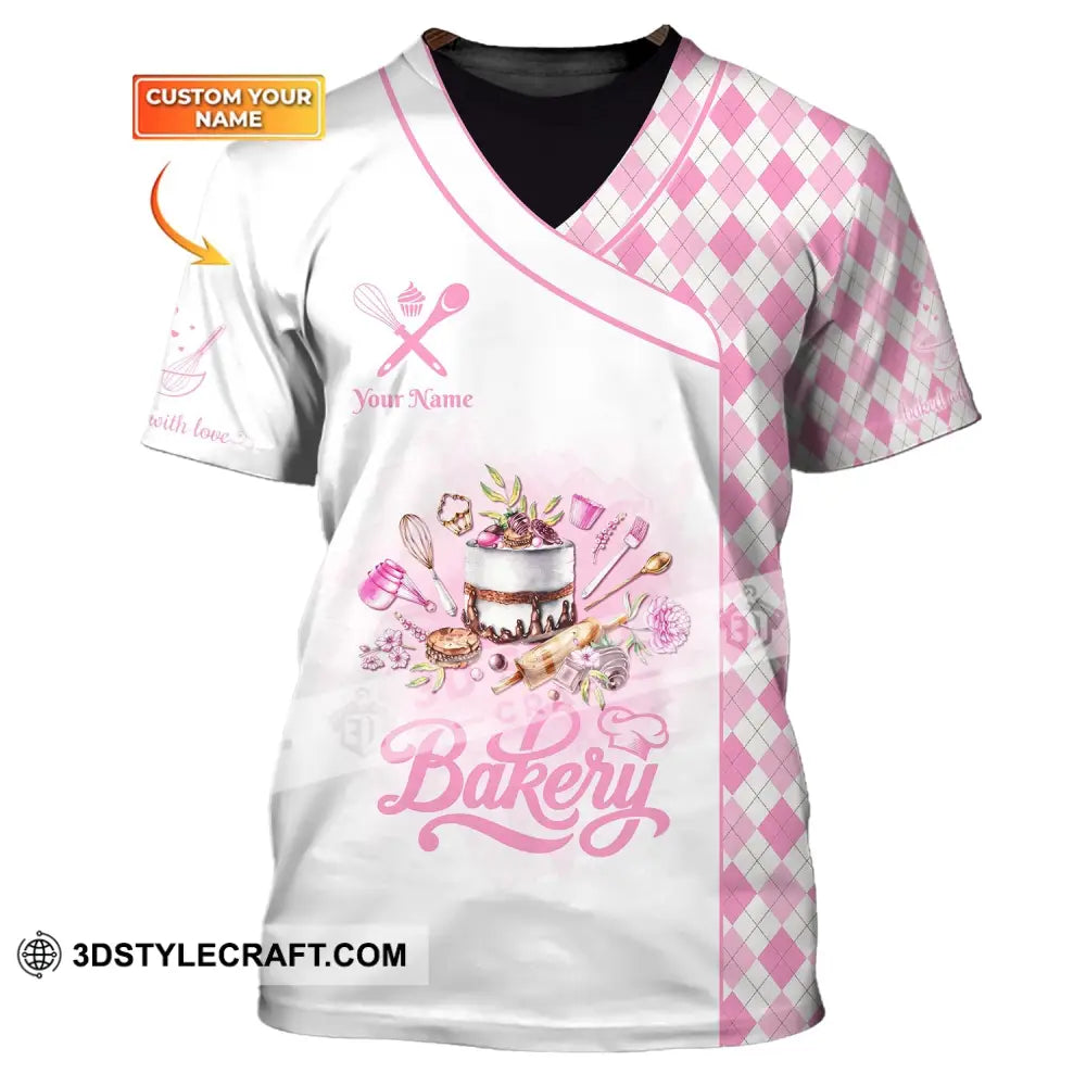 Unisex Shirt, Custom Name Baker Shirt, Bakery T-Shirt, Bakery Chef, Ba