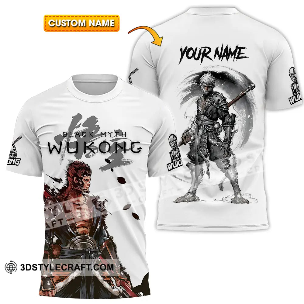 Unisex Shirt - Custom Name Black Myth Wukong Shirt Muscle