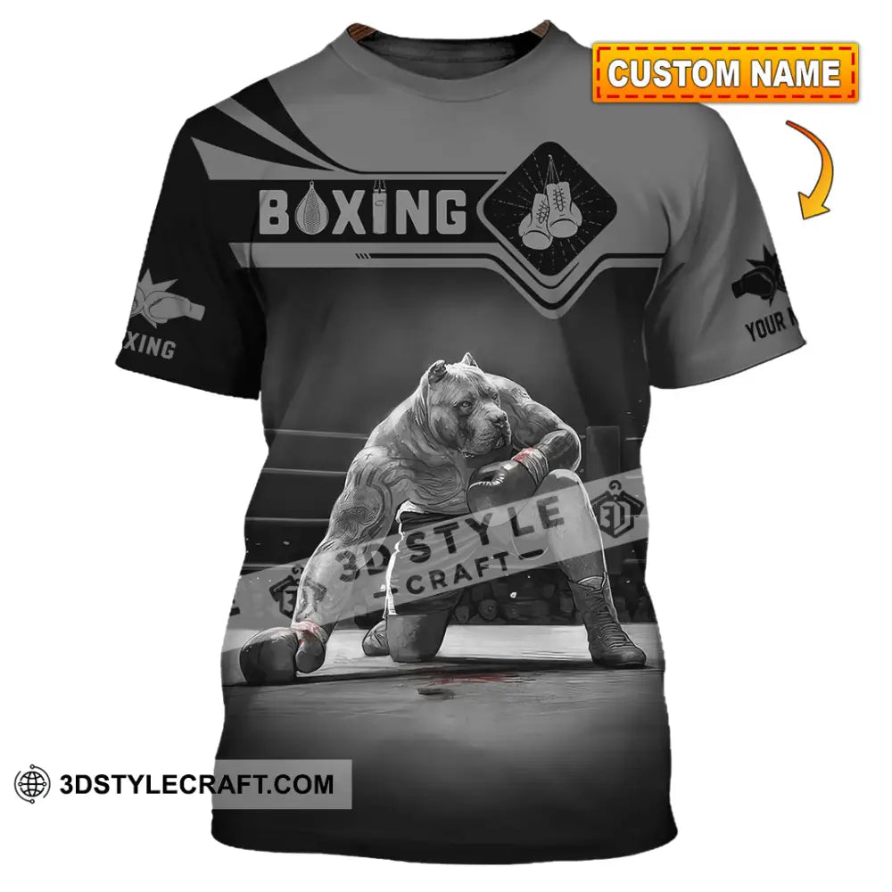 Unisex Shirt, Custom Name Boxing Shirt, Boxing Long Sleeve, Boxing T-S