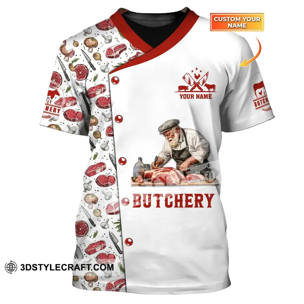 Unisex Shirt, Custom Name Butchery Shirt, Gift For Butcher, Meat Butch