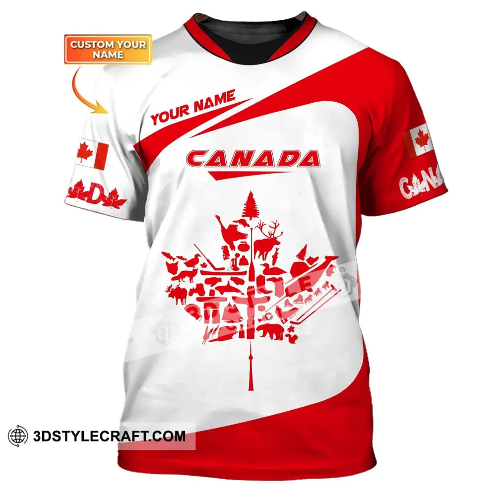 Unisex Shirt, Custom Name Canada Shirt, Canadian Pride, Canada Gift