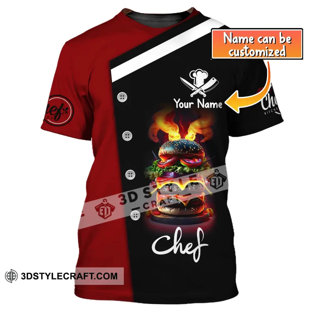 Unisex Shirt, Custom Name Chef Shirt, Chefs Custom Gift, Chef Apparel