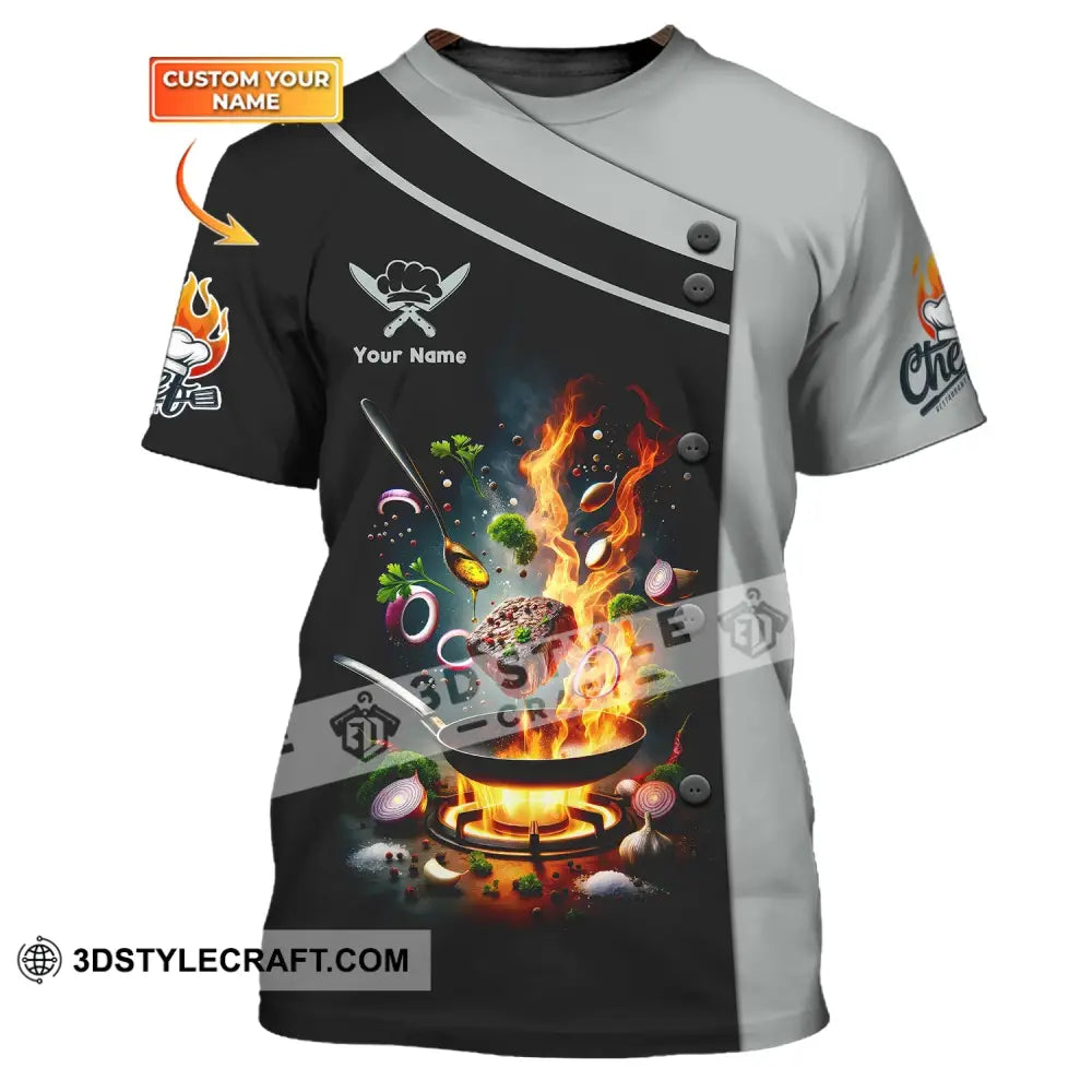 Unisex Shirt, Custom Name Chef Shirt, Shirt for Chefs, Chef Apparel, G