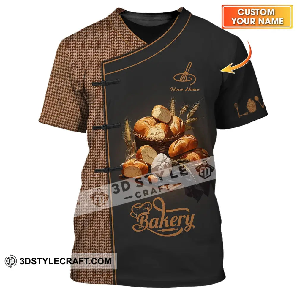 Unisex Shirt - Custom Name Dark 3D Shirt For Bakery