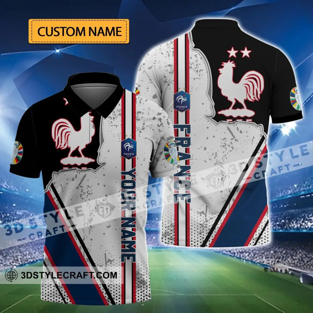 Unisex Shirt - Custom Name FFF France National Team Euro 2024 Shirt