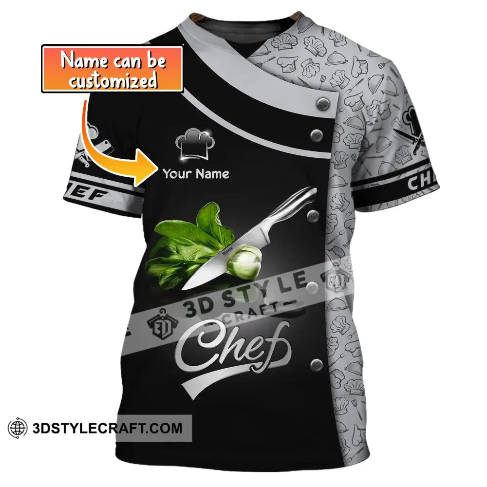Unisex Shirt, Custom Name Shirt for Chef, Chef Apparel, T-shirt for Ch