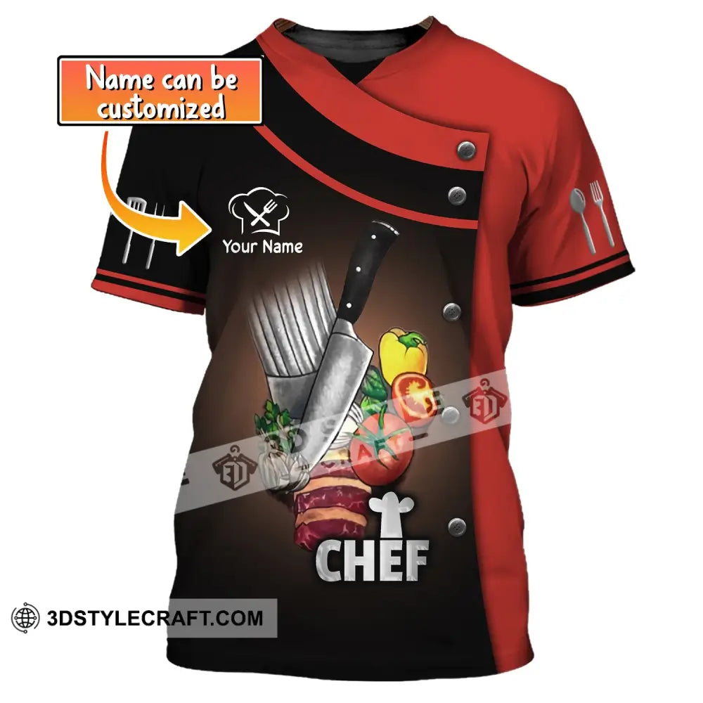 Unisex Shirt, Custom Name Shirt for Chef, Shirt for Chefs, Chef Appare