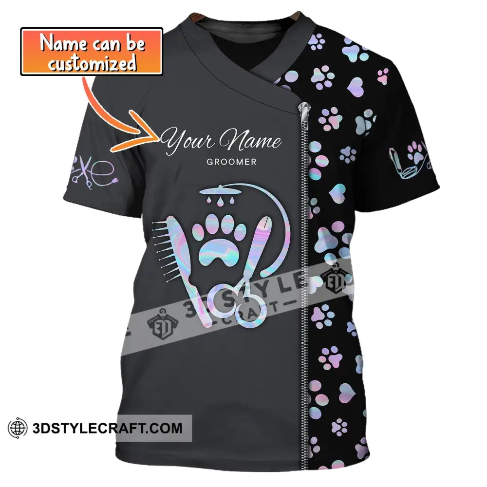 Unisex Shirt, Custom Name Groomer Shirt, Pet Groomer Hoodie, Pet Groom