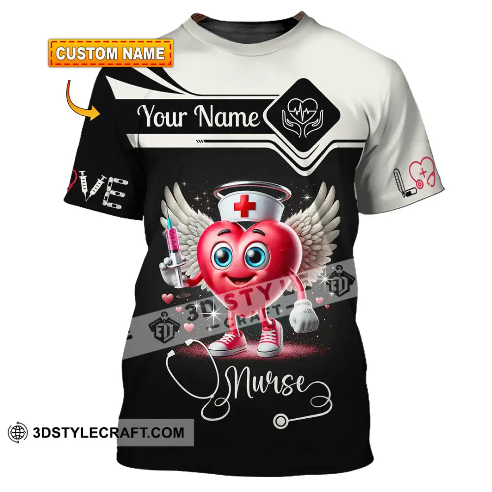 Unisex Shirt, Custom Name Nurse Shirt, Nurse Polo Long Sleeve Shirt