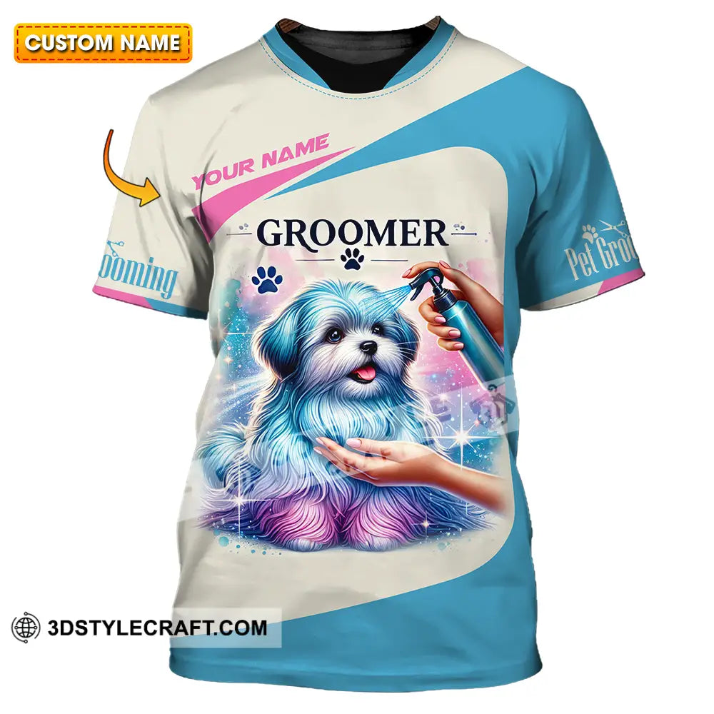 Unisex Shirt - Custom Name Pet Groomer Shirt